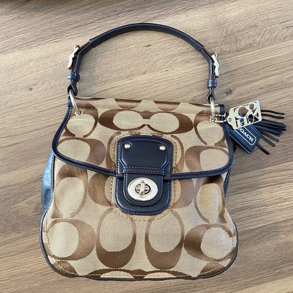 Coach | Bags | Coach Poppy Signature Willis Satchel Bag | Poshmark